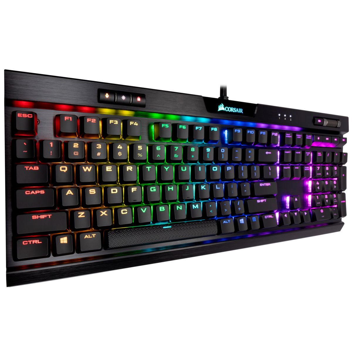 Teclado Corsair K70 RGB MK.2 Mecanico Low Profile Rapidfire Cherry MX ...