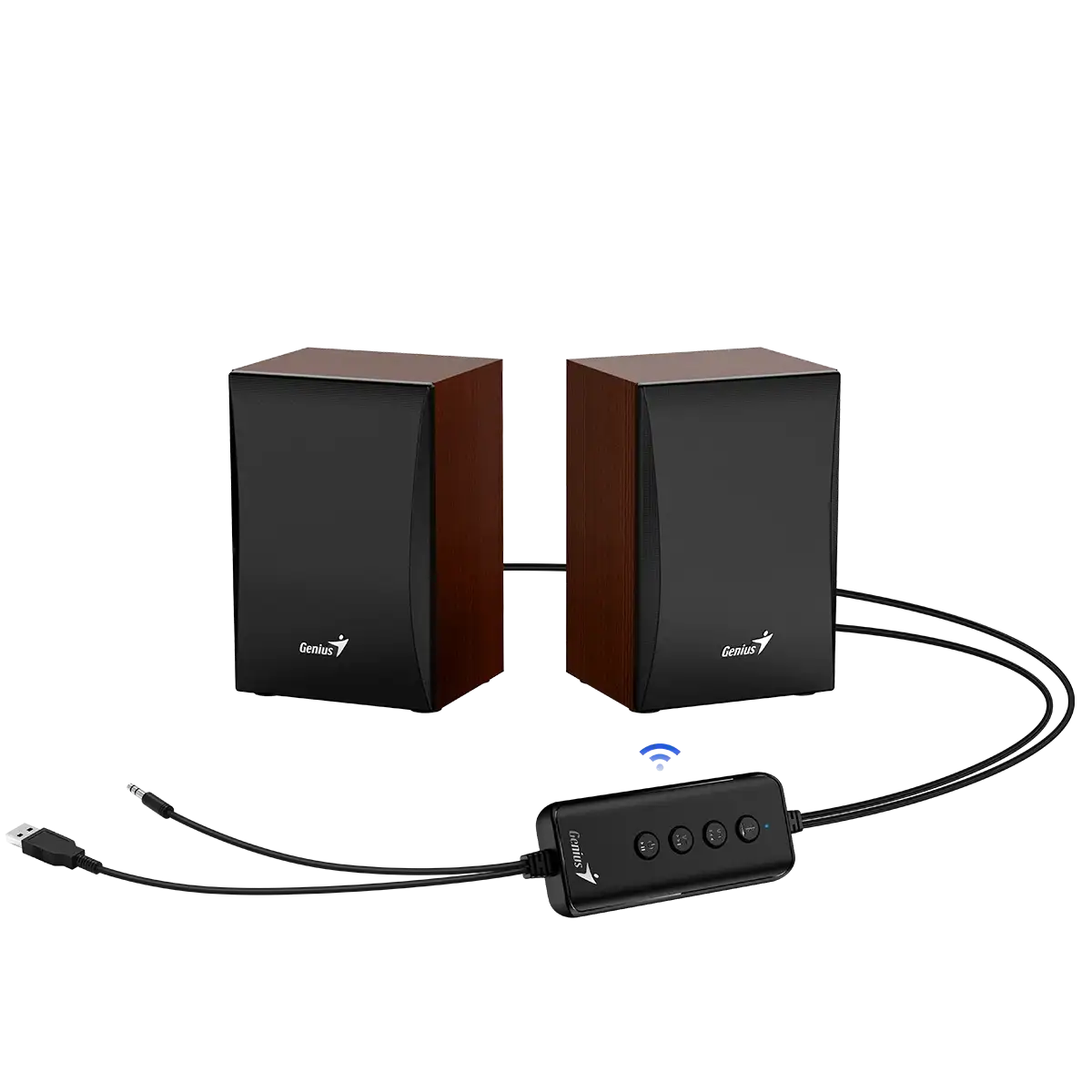 Parlante Genius SP-HF380 BT USB W00D (9527) | Genius
