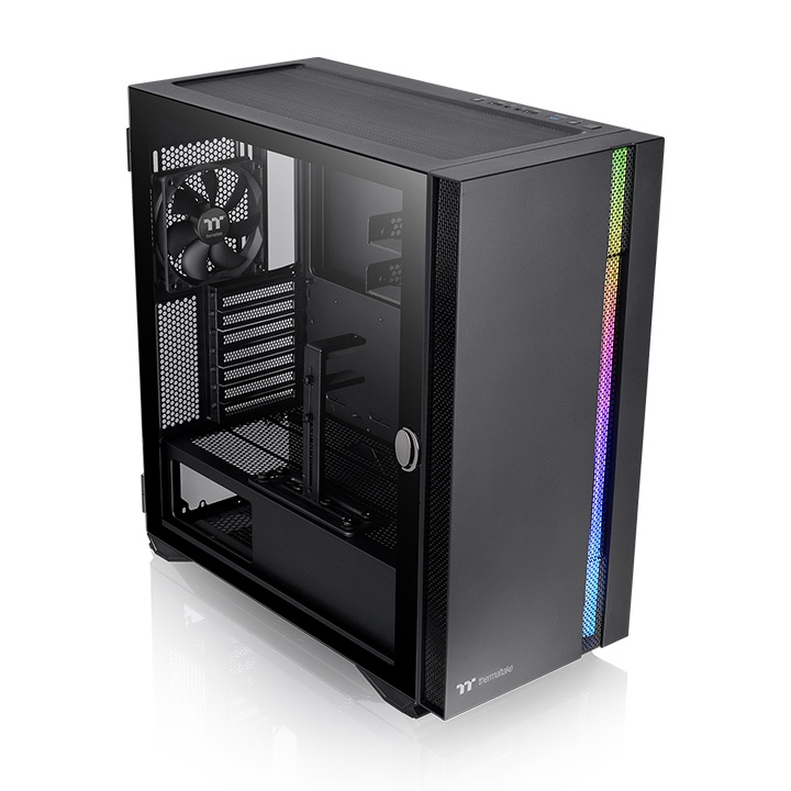 Gabinete TT H700 Mid-Tower TG Fan x2 VGA Bracket Black (9563) | Thermaltake