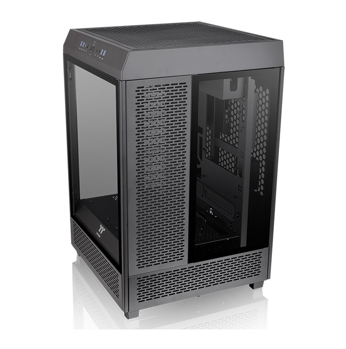 Gabinete TT The Tower 500 Mid-Tower TG x3 Fan x 2 Black (1016 ...