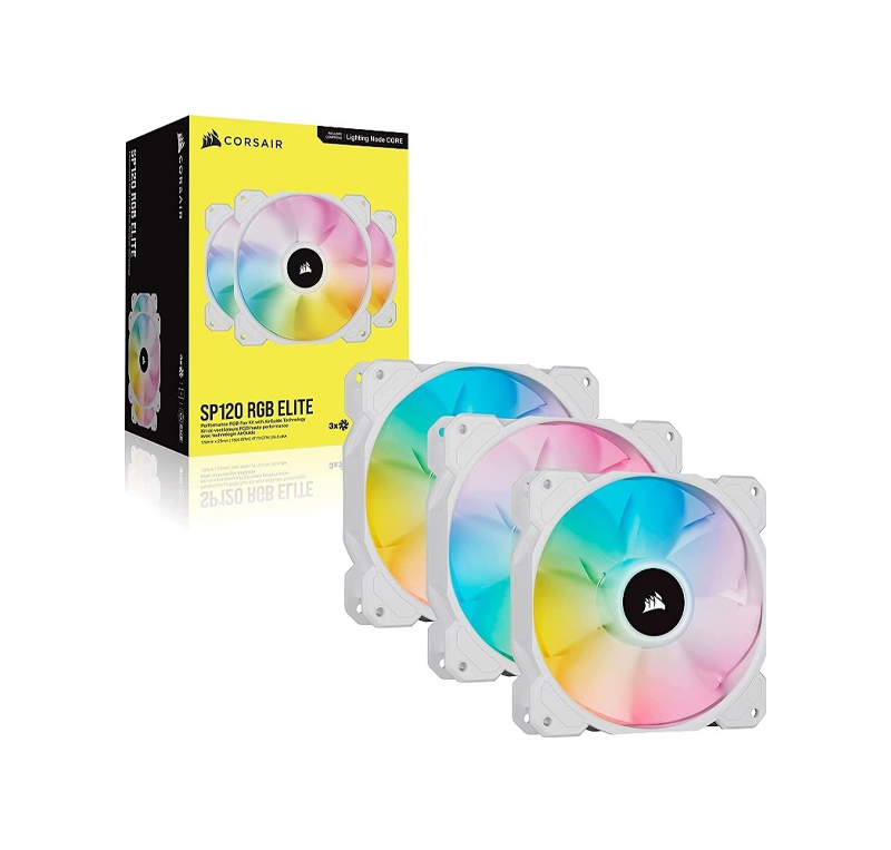 Fan Cooler Corsair iCUE SP120 RGB ELITE 120mm PWM Pack x3 w/Lighting ...