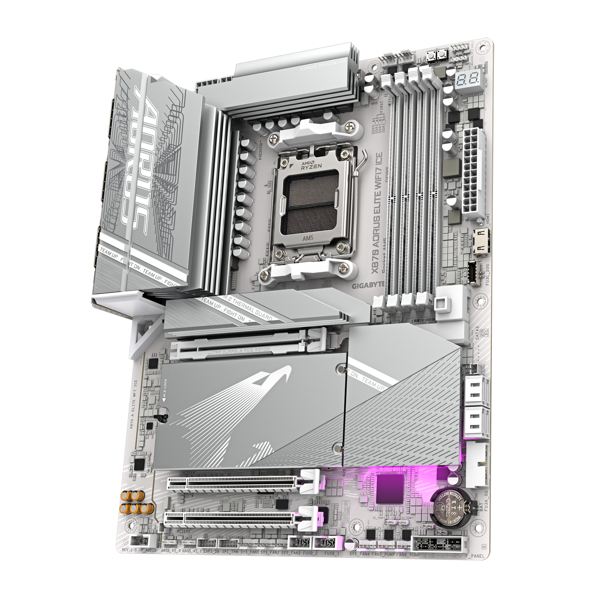 Mother Gigabyte X870 A ELITE WF7 ICE DDR5 AM5 (Serie 7000/8000/9000 ...