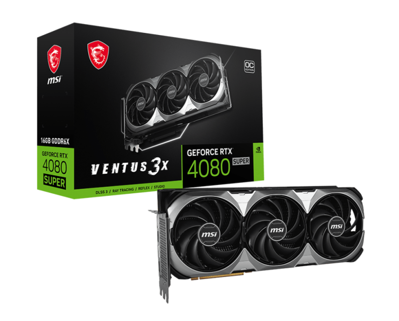 VGA MSI GeForce RTX 4080 SUPER 16G VENTUS 3X OC (0734) | MSI